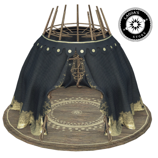 Second Life Marketplace Tent Black Special Item Rezz